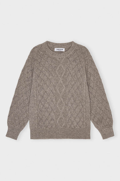 CHRISTINE CABLE SWEATER – CARE BY ME